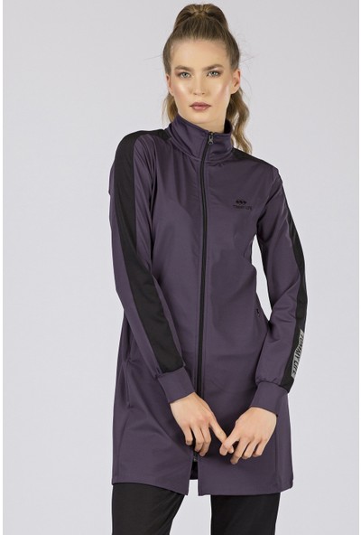 Tommy Life Kol Garnili Micro Dalgıç Mor-Siyah Eşofman Tunik Takım Tommy Life Kol Garnili Micro Dalgıç Mor-Siyah Eşofman Tunik Takım