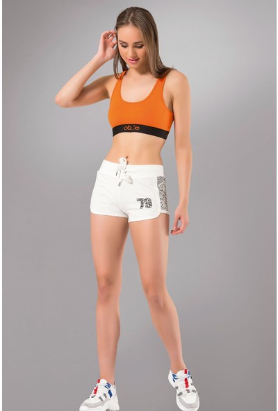 Obje Krem Kadın Şort