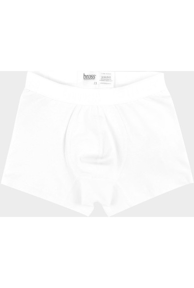 Bross Beyaz 2048 2'Li Paket Çocuk Boxer