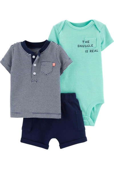 Carter'S Layette Erkek Bebek 3'Lü Set 16695110 Carter'S Layette Erkek Bebek 3'Lü Set 16695110