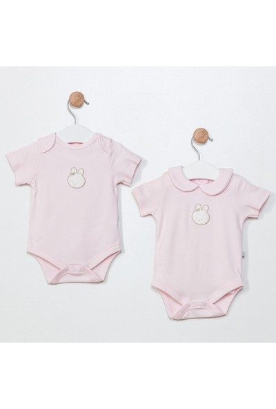 Funna Baby 2'li Body Set Grande Famiglia Pembe