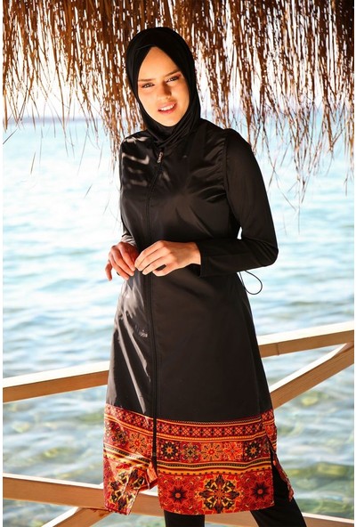 Marina Tam Kapalı Mayo 1982 - Siyah