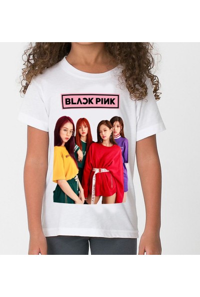 Blackpink Çocuk T-Shirt Beyaz Unisex