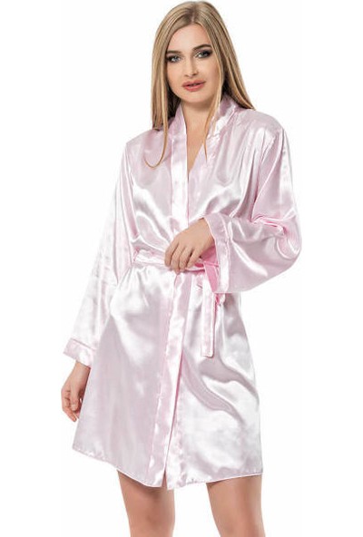 Moongirl Taş Bride Baskılı Saten Sabahlık 1152