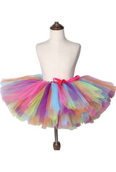 Azebu Tütü Lastikli Etek kız Çocuk Tütü Etek Astarsız