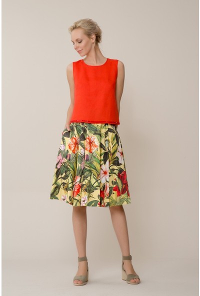 GIZIA Desenli Etek