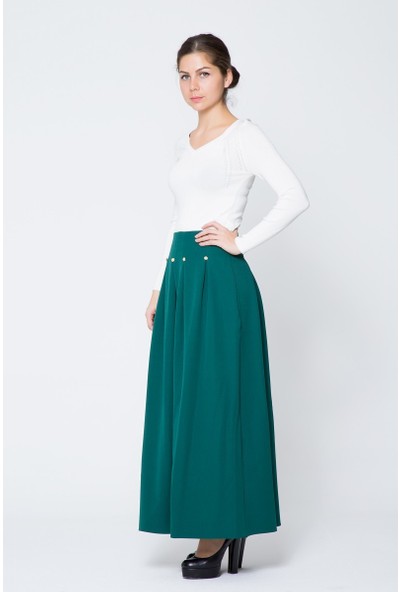 GIZIA Yeşil Uzun Etek