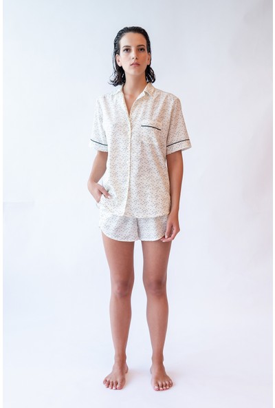 Hays Kadın Gömlek Model Kısa Kollu Cupro Cotton Üst