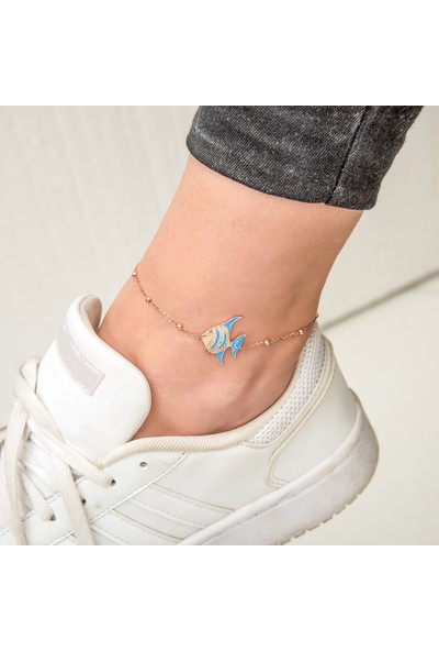 Papatya Silver PTY2000351 Balıklı Halhal Papatya Silver PTY2000351 Balıklı Halhal