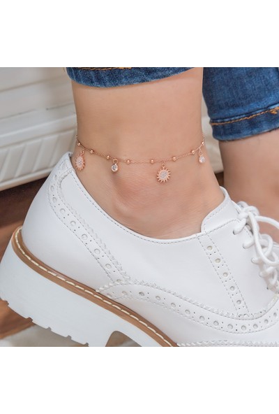 Papatya Silver Güneş Halhal Papatya Silver Güneş Halhal