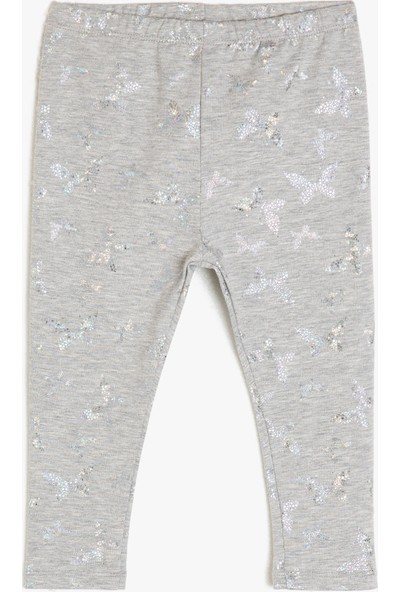 Koton Kids Kız Çocuk Desenli Tayt