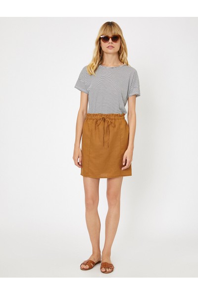 Koton Kadın Beli Bağlamalı Etek