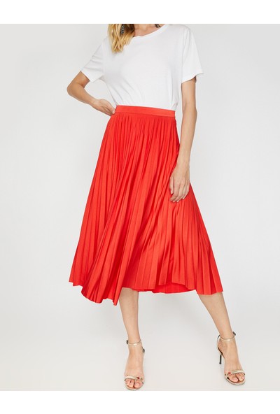 Koton Kadın Pilili Etek