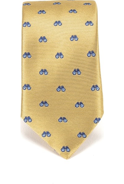 Tudors Mavi Desenli Klasik Kravat