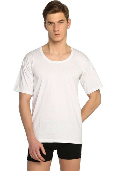 Tutku 6'Lı Penye Erkek Bisiklet Yaka Fanila Beyaz Tutku 6'Lı Penye Erkek Bisiklet Yaka Fanila Beyaz