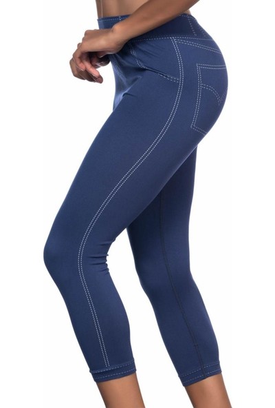 Emay 3801 Seamless Kot Pantolon Tayt Mavi Emay 3801 Seamless Kot Pantolon Tayt Mavi