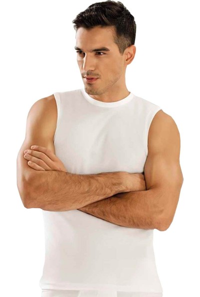 Namaldı 119 Ribana Sıfır Kol Body Bisiklet Yaka Erkek Fanila