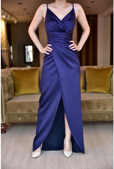 Springstore Ip Askılı Saten Abiye Springstore Ip Askılı Saten Abiye