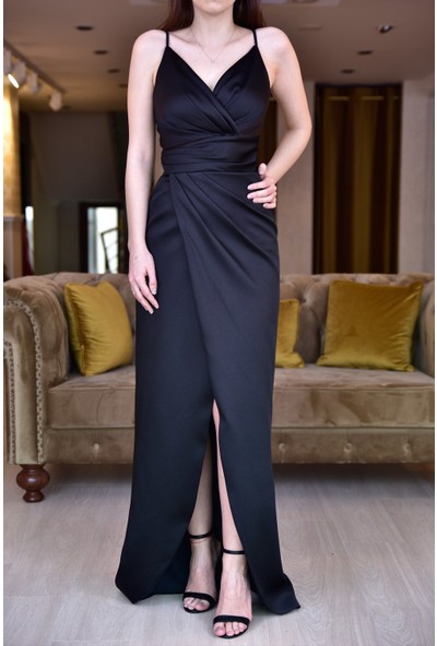 Springstore Ip Askılı Saten Abiye Springstore Ip Askılı Saten Abiye