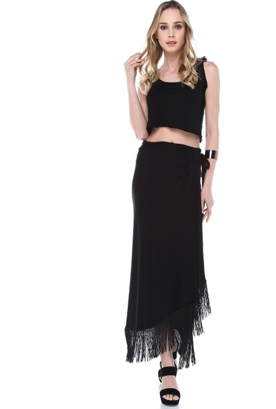 Quincey Püsküllü Anvelop Etek