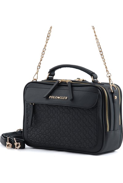 Los Angeles Polo Club 6341 Uzun Askılı Kadın Çantası Siyah
