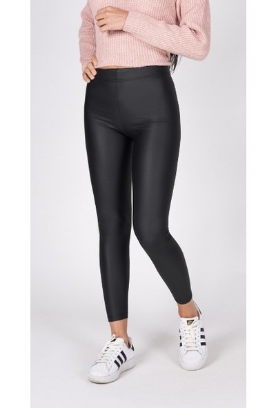 İncebelli Collection Kadın Mat Iç Polarlı Yüksek Bel Deri Siyah Tayt Pantolon İncebelli Collection Kadın Mat Iç Polarlı Yüksek Bel Deri Siyah Tayt Pantolon