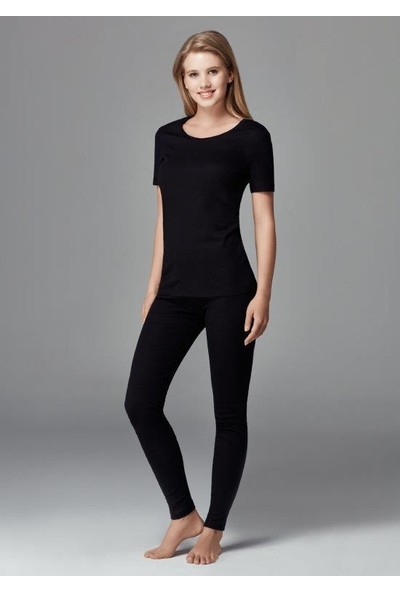 Eros Kadın Termal Tek Alt Siyah