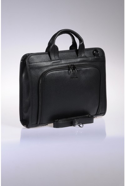 Fossil Unisex Poliüretan Evrak Çantası Fsevr6025-Siyah