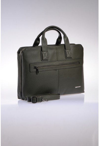 Fossil Unisex Poliüretan Evrak Çantası Fsevr6027-Haki