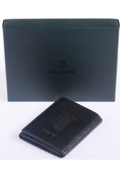 Grande Unisex Hakiki Deri Kartlık Grerkcz724 Siyah