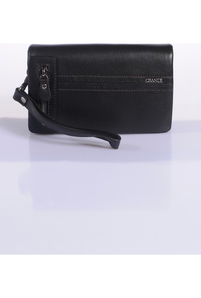 Grande Unisex Hakiki Deri Portföy Grunxpf4271 Kahve