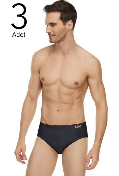 Tutku Elit 1351 Slip Kemerli Erkek Külot Siyah 3'lü Tutku Elit 1351 Slip Kemerli Erkek Külot Siyah 3'lü
