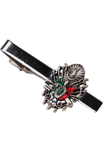 La Pescara Gümüş Osmanlı Arması Motif Kravat İğnesi KIY123