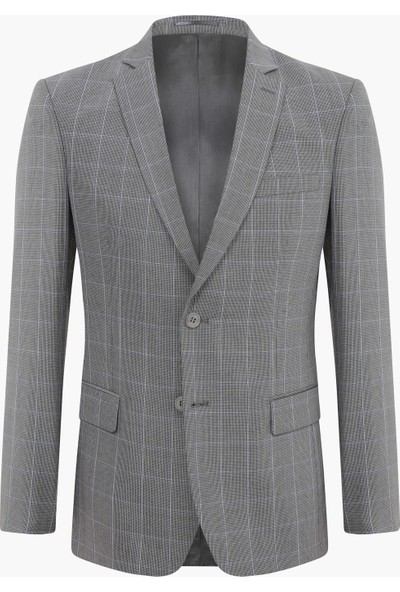 Hateko Altınyıldız Dar Kesim Gri Ekose %43 Yünlü Ceket Hateko Altınyıldız Dar Kesim Gri Ekose %43 Yünlü Ceket