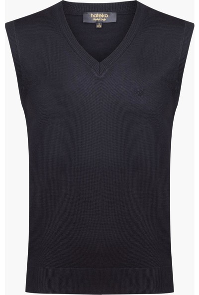 Hateko Klasik Kesim Siyah Yünlü Erkek Süveter Hateko Klasik Kesim Siyah Yünlü Erkek Süveter