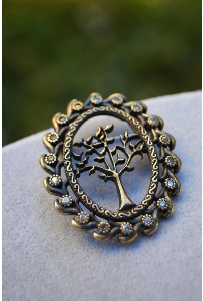 Stoneage Jewellery Hayat Ağacı Bayan Broş