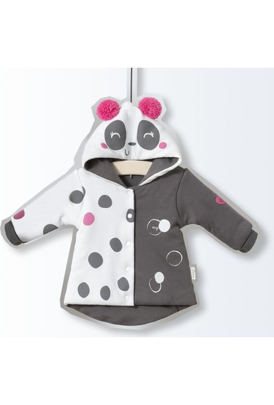 Wogi W5184 Eğlenceli Panda-Füme Hırka Wogi W5184 Eğlenceli Panda-Füme Hırka