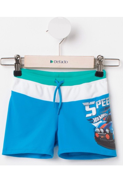 DeFacto Erkek Çocuk Hot Wheels Lisanslı Yüzme Şortu Turkuaz DeFacto Erkek Çocuk Hot Wheels Lisanslı Yüzme Şortu Turkuaz