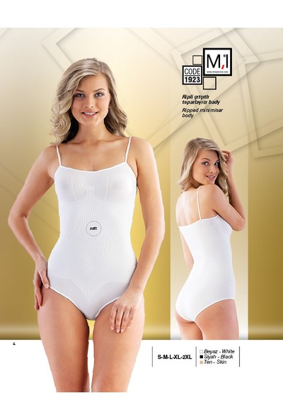 Emay Ripli Çıtçıtlı Toparlayıcı Body - 1923 Emay Ripli Çıtçıtlı Toparlayıcı Body - 1923