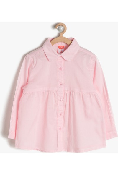 Koton Kız Çocuk Klasik Gömlek Gülkurusu