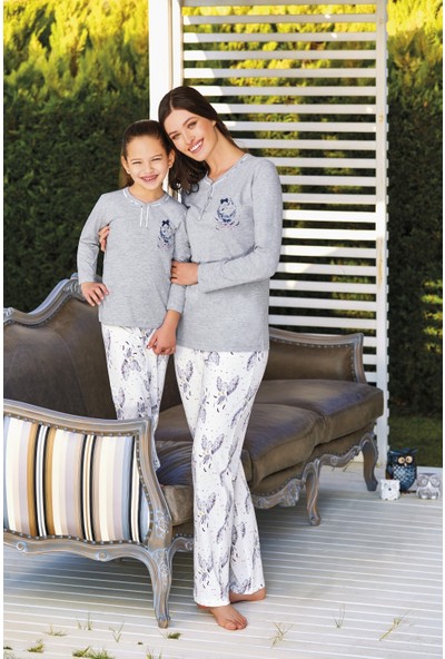 Pierre Cardin Genç Kız Pijama Takımı Gri Pierre Cardin Genç Kız Pijama Takımı Gri
