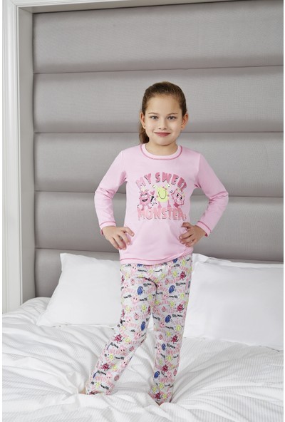RolyPoly Kız Çocuk Pijama Takımı Pembe