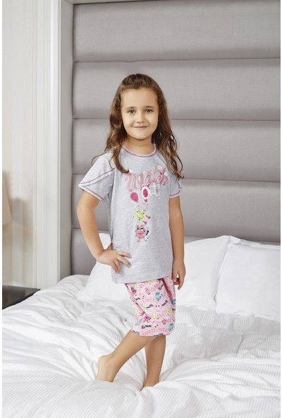 RolyPoly Kız Çocuk Bermuda Takım Gri