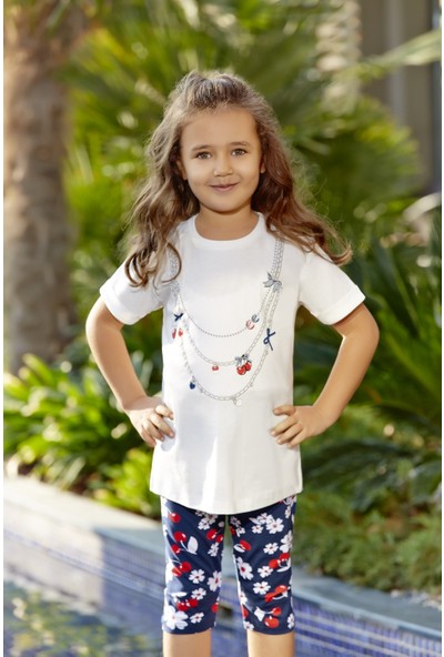 RolyPoly Kız Çocuk Kapri Tayt Takım Şeker Kasarı