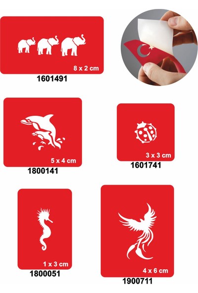 One Spray Tattoo 5Li Kına Dövme Kalıbı One Spray Tattoo 5Li Kına Dövme Kalıbı