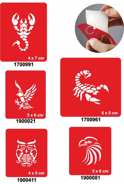 One Spray Tattoo 5Li Geçici Dövme Şablonu One Spray Tattoo 5Li Geçici Dövme Şablonu