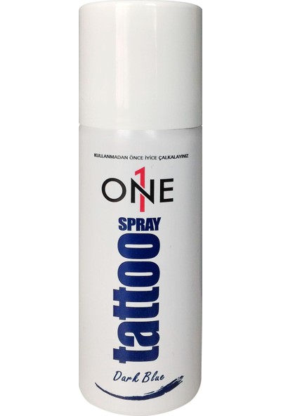 One Tattoo Dark Blue Gerçek Dövme Rengi Geçici Dövme Spreyi One Tattoo Dark Blue Gerçek Dövme Rengi Geçici Dövme Spreyi