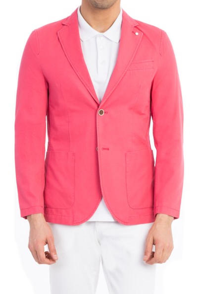 Kiğılı Astarsız Spor Ceket Kırmızı