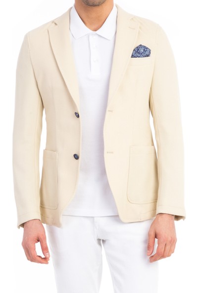 Kiğılı Örme Ceket Bej