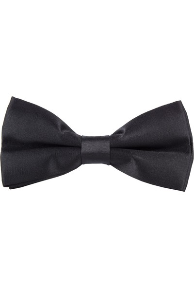 Tudors Siyah Düz Erkek Papyon